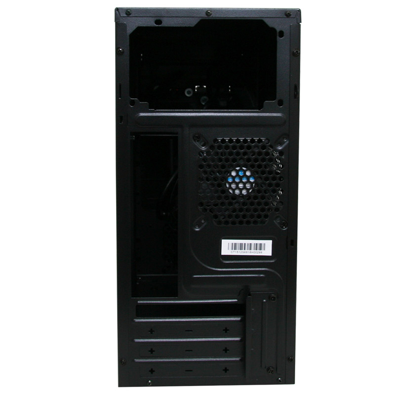 Kustom PCs - CiT Black Steel Micro ATX Case With Card Reader