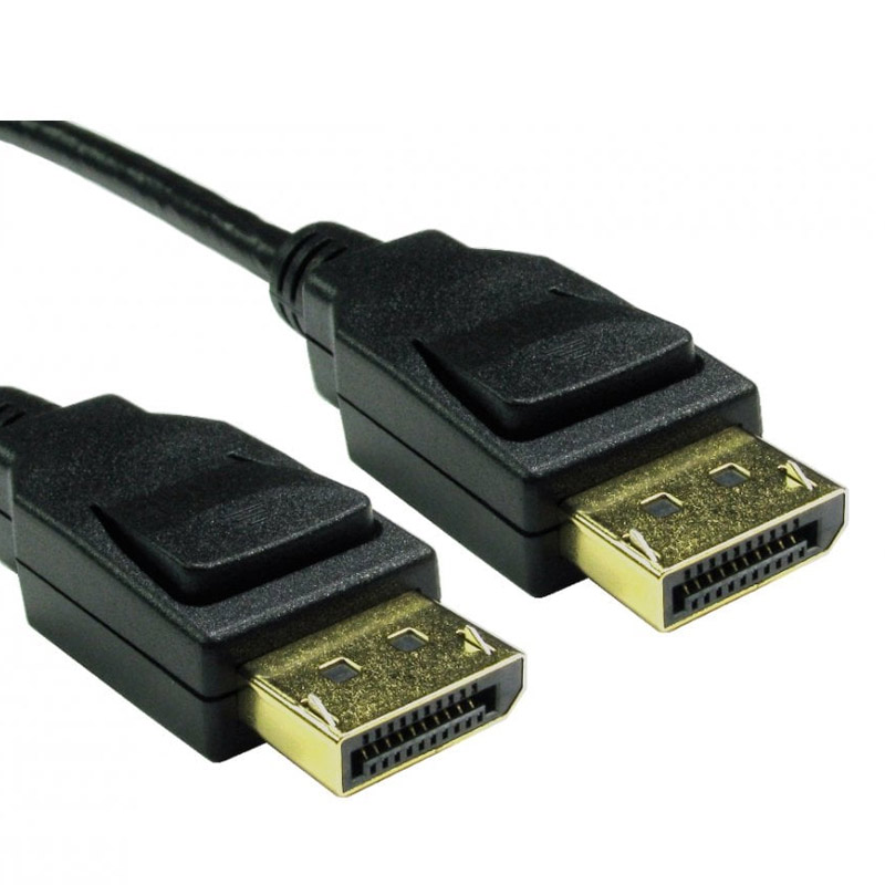 Kustom PCs - DisplayPort Cable 2 Metre Gold v1.4