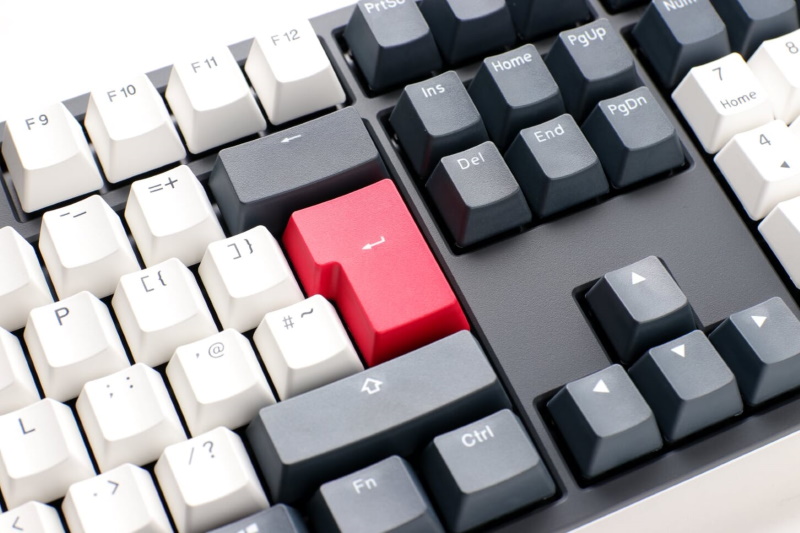Kustom PCs - Ducky One2 Tuxedo Full Size Silent Red DKON1808-SUKPDZZBX