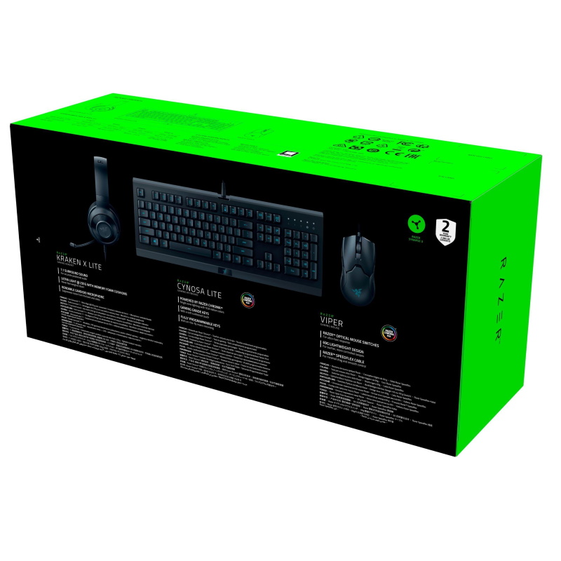 Kustom PCs - Razer Power Up Bundle Keyboard Mouse Headset Kit