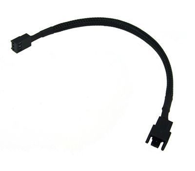 Kustom PCs - 3 Pin Fan 12v to 5v Cable 20cm Black