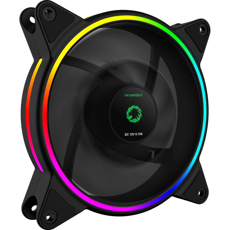 Kustom PCs - GameMax Razor 12cm Rainbow ARGB Fan *Bulk version*