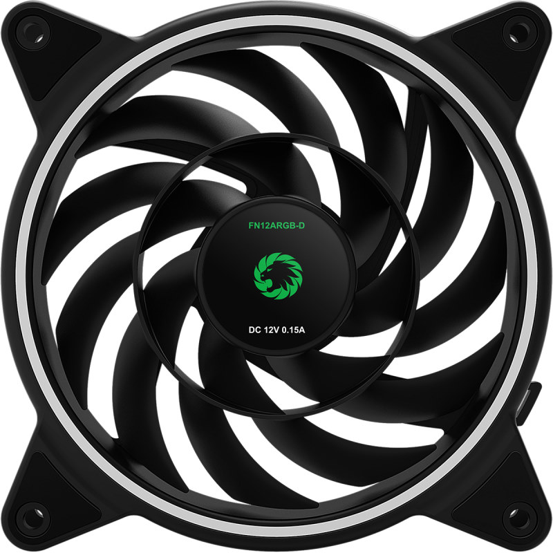 Kustom PCs - GameMax Razor 12cm Rainbow ARGB Fan *Bulk version*