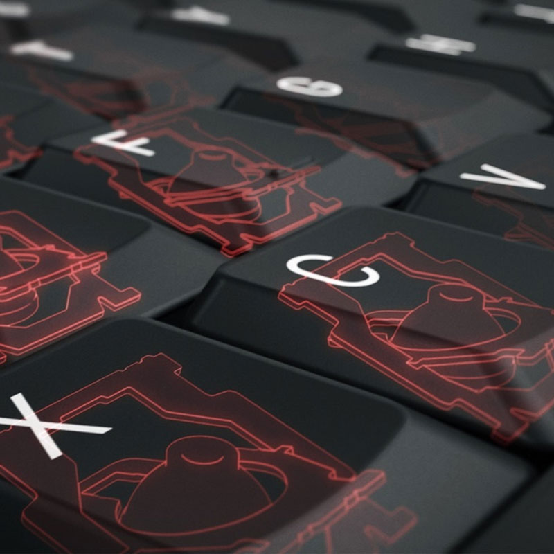 Kustom PCs - Cherry STREAM Wired Keyboard USB with SX Scissor Mechanism