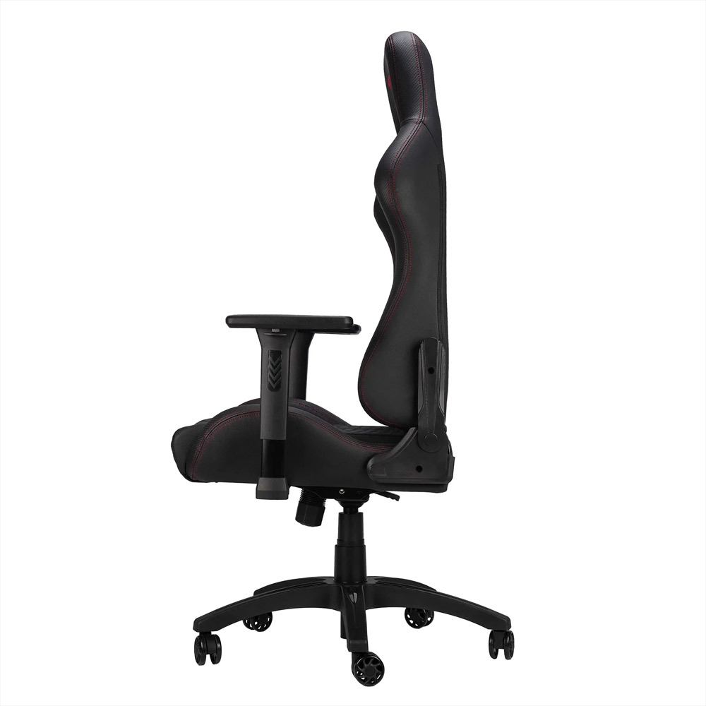 Kustom PCs - GT Omega Pro Series Chair GEN 2 Red Trim on Black PVC