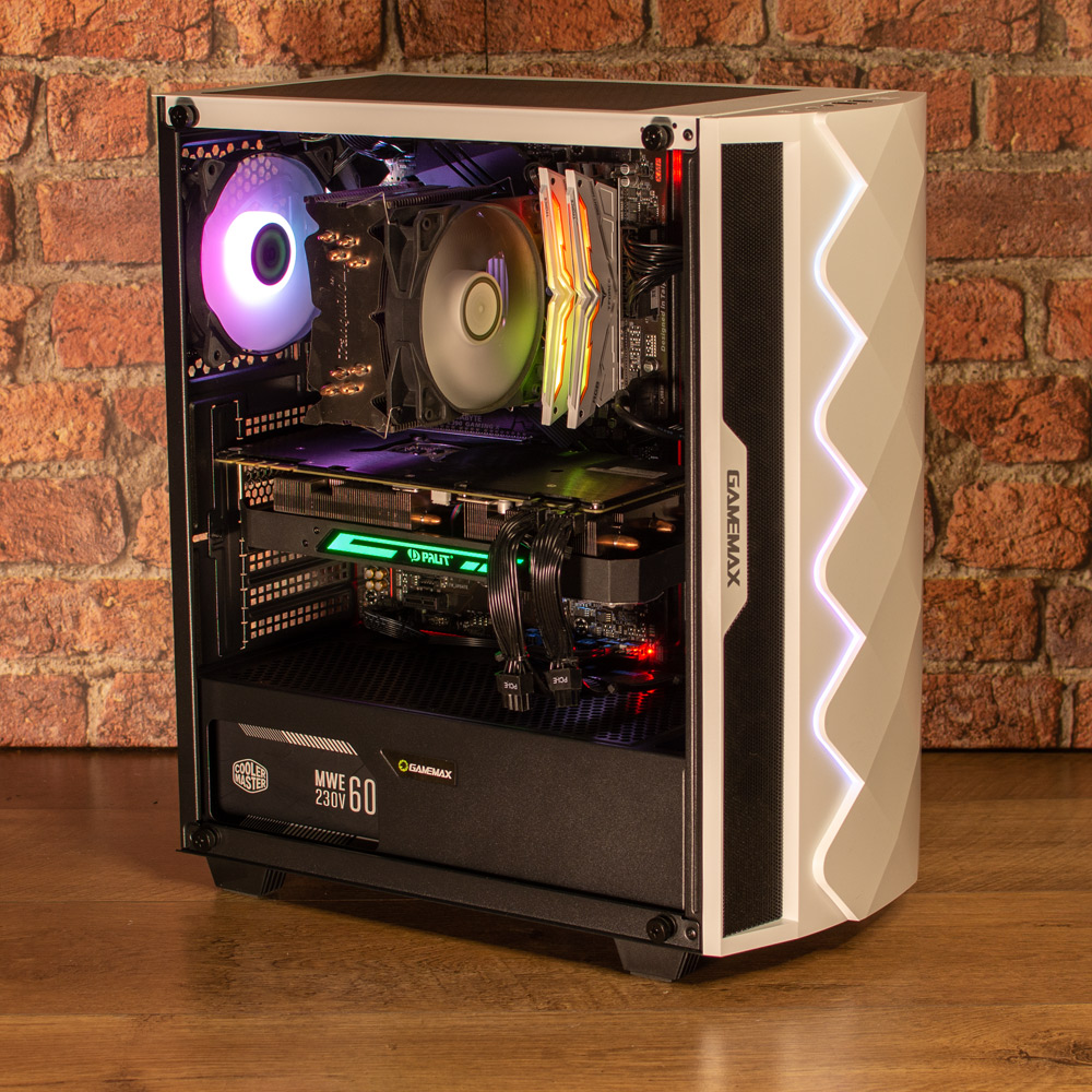 Kustom PCs - Kustom White Diamond i7 GTX1070 Ti Refurbished Gaming PC