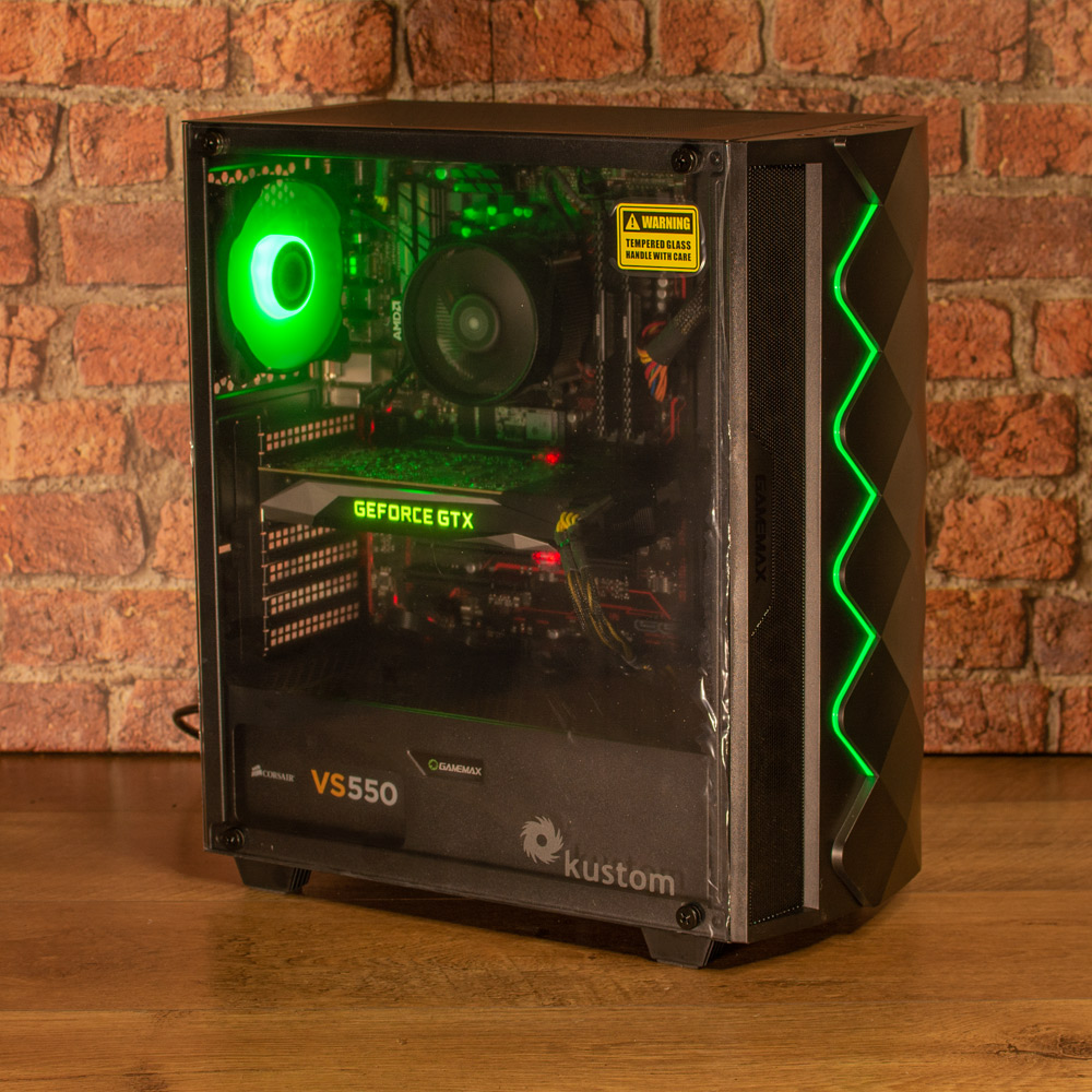 Kustom PCs - Kustom Black Diamond Ryzen 5 GTX 1060 Refurbished Gaming PC