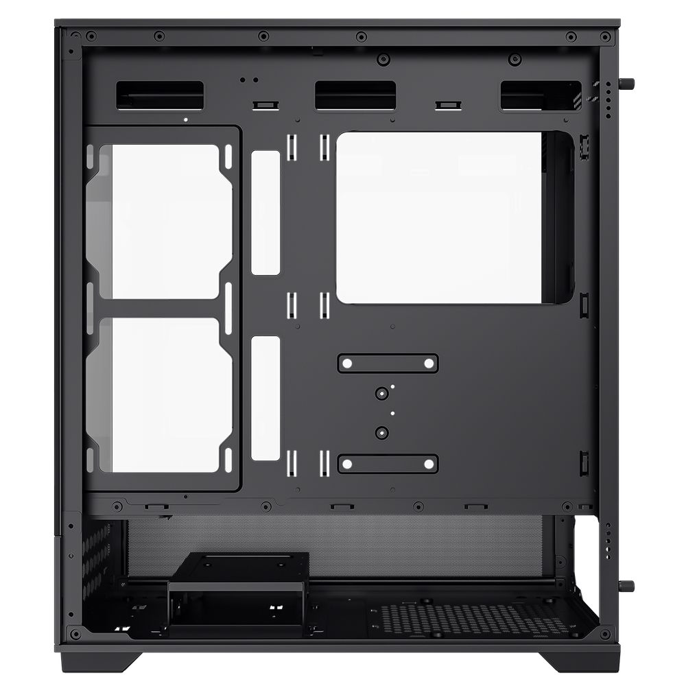Kustom PCs - GameMax Vista AB Black ATX Case with Tempered Glass Front ...