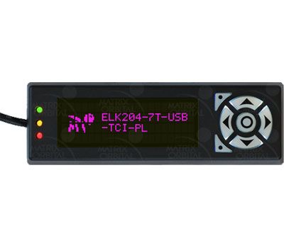 Kustom PCs - Matrix Orbital ELK204-7T-USB-TCI-PL External Display