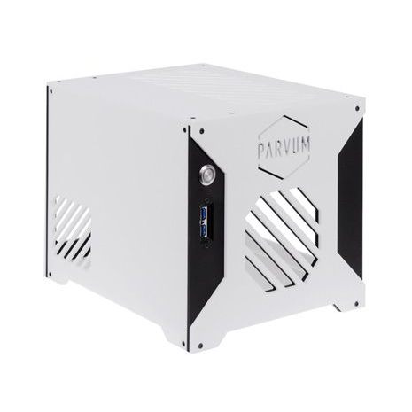 Kustom PCs - Parvum Systems X1.0 ITX Case White with Black